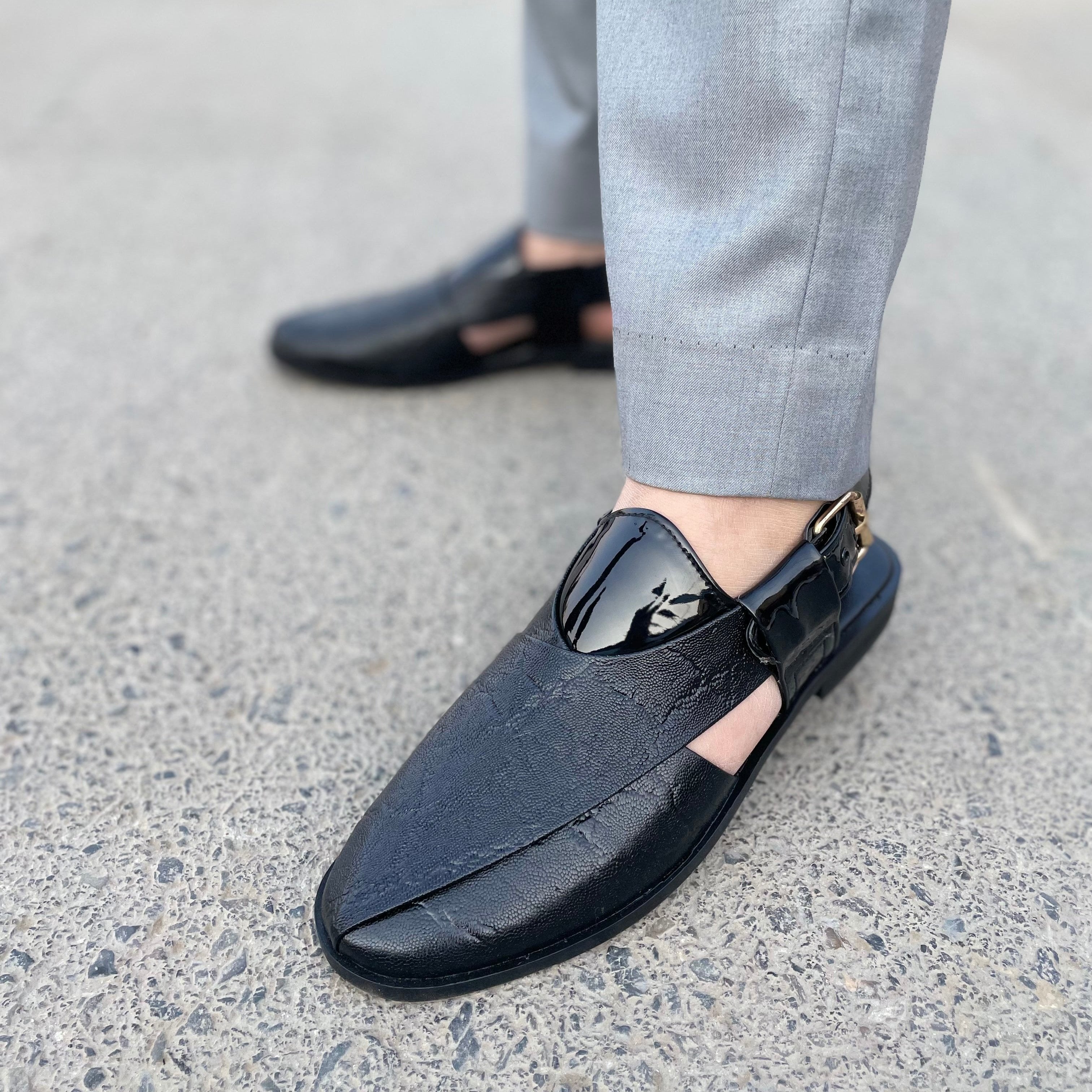 LS Pure Leather Handmade Infinity Peshawari Chappal LS-864 – LS & CO